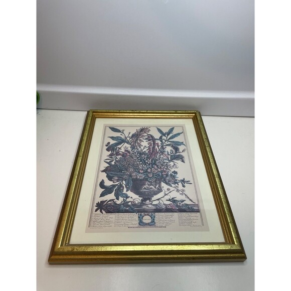 Art | Vintage Robert Furber Gardinier January 12 Months Of Flowers Gold ...